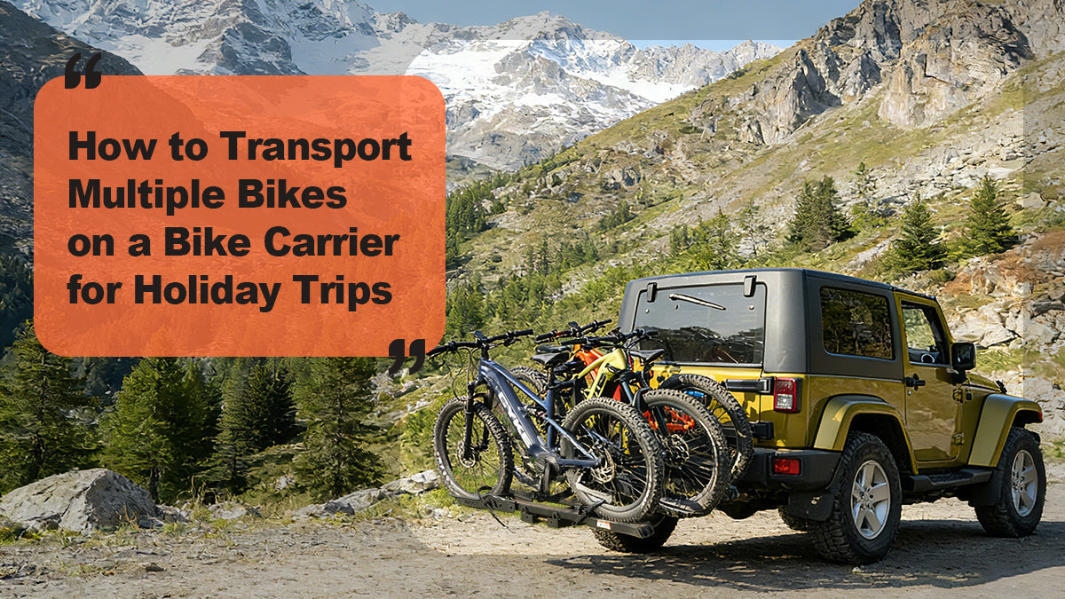 How to Transport Multiple Bikes on a Bike Carrier for Holiday Trips ...