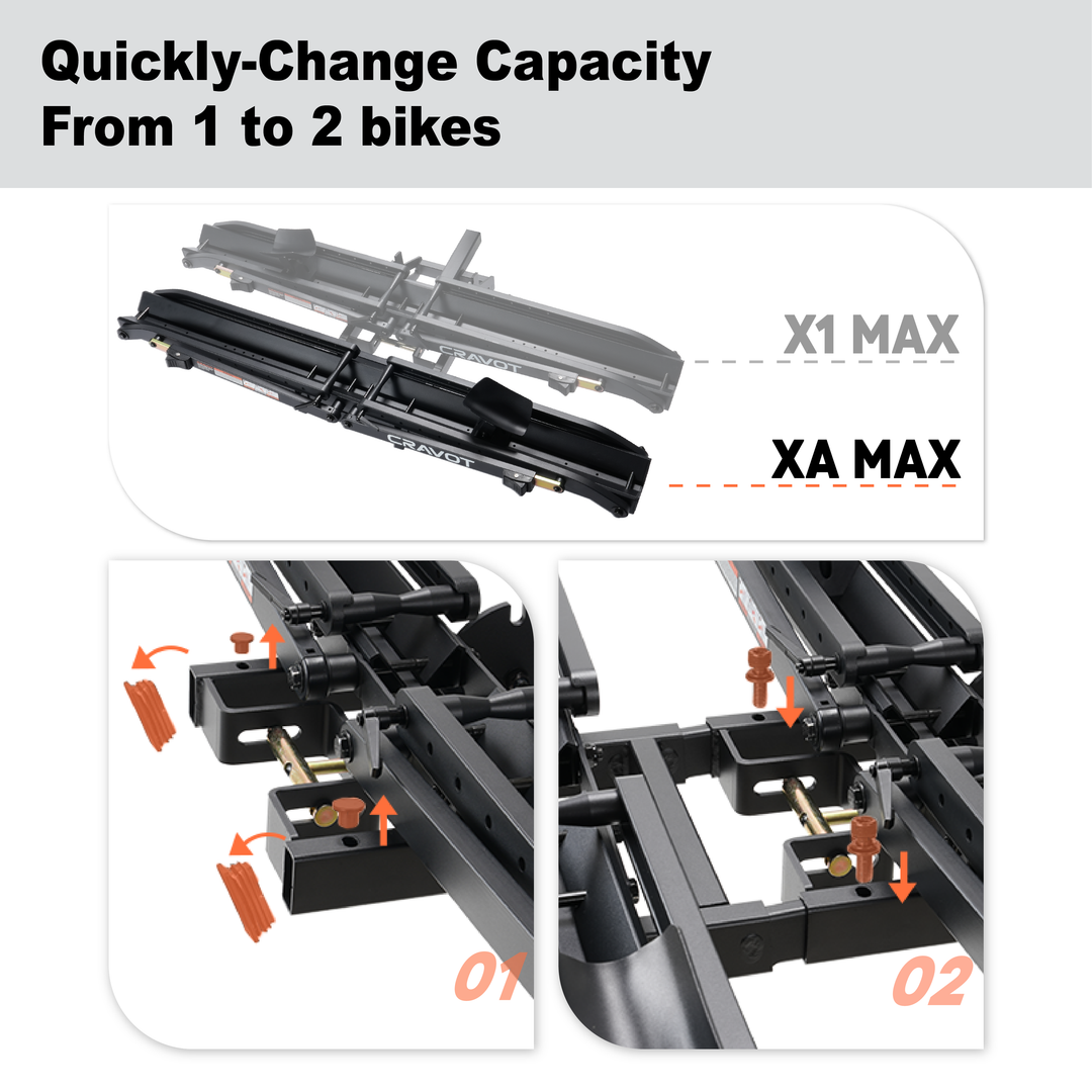 MagRack XA Max Extension | Fits MagRack X1 Max Hitch Bike Rack – CRAVOT