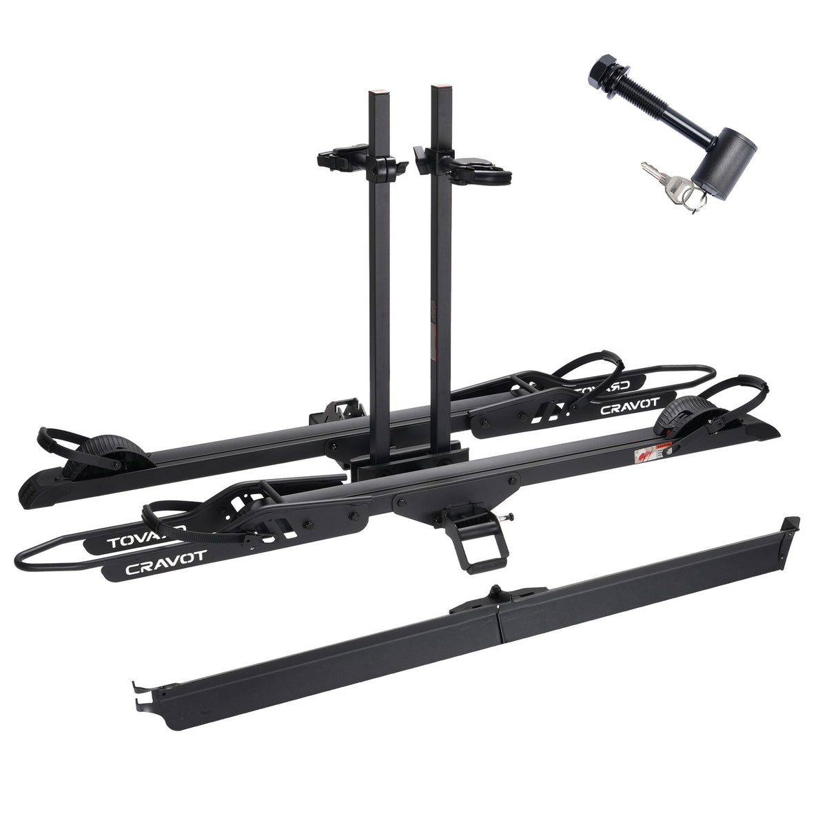 CRAVOT CyberRack E2 PLUS Hitch Bike Rack, 2’’ Receiver, 200 LBS Capaci